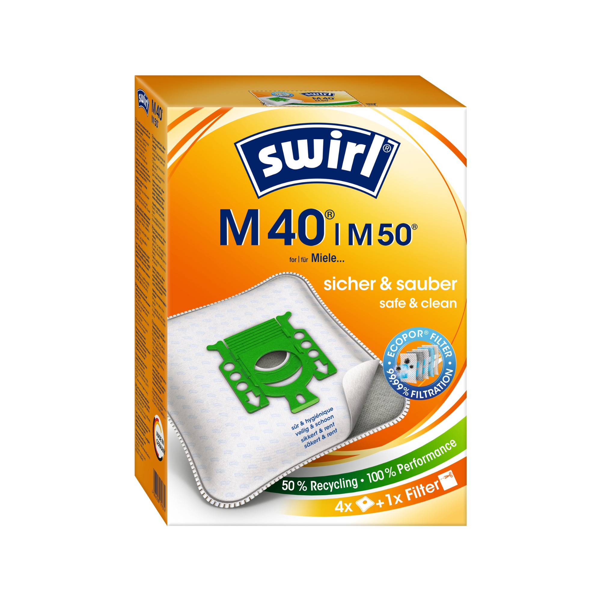 SWIRL støvsugerposer til Miele – Høj sugeevne og perfekt pasform